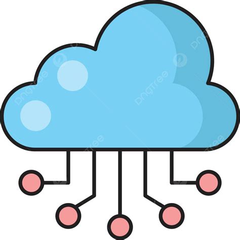 Computing Technology Cloud Vector Vector Technology Cloud Vector Png