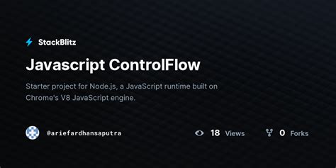 Javascript Controlflow Stackblitz
