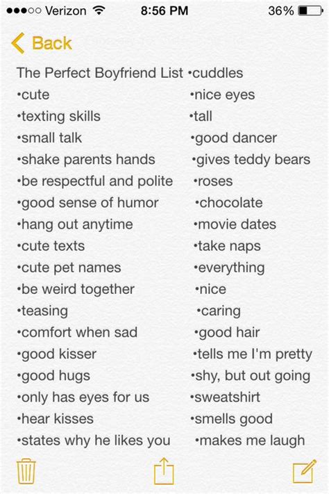 We Heart It Perfect Boyfriend List Names For Boyfriend Cute