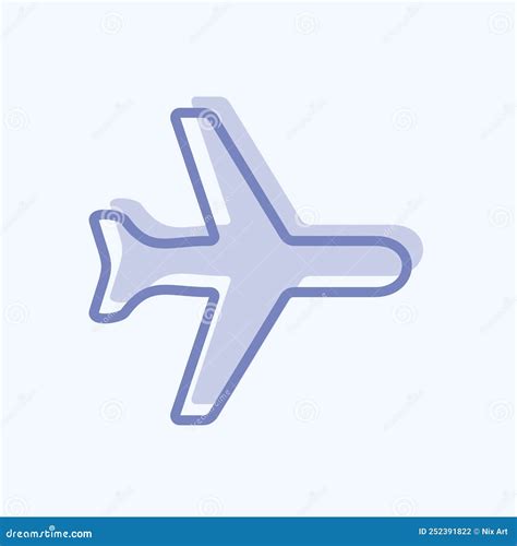 Icon Aeroplane Mode Suitable For Mobile Apps Symbol Two Tone Style