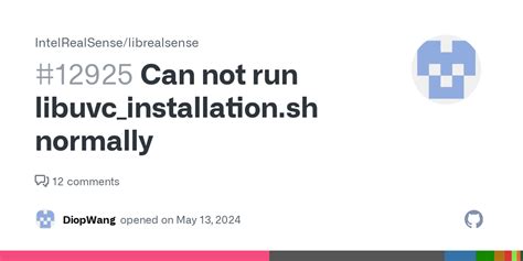 Can Not Run Libuvcinstallationsh Normally · Issue 12925