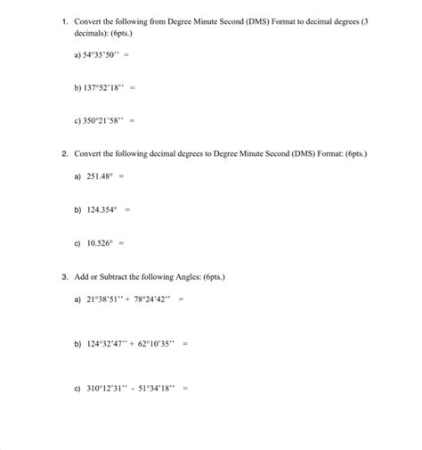 Solved Convert The Following From Degree Minute Second Chegg