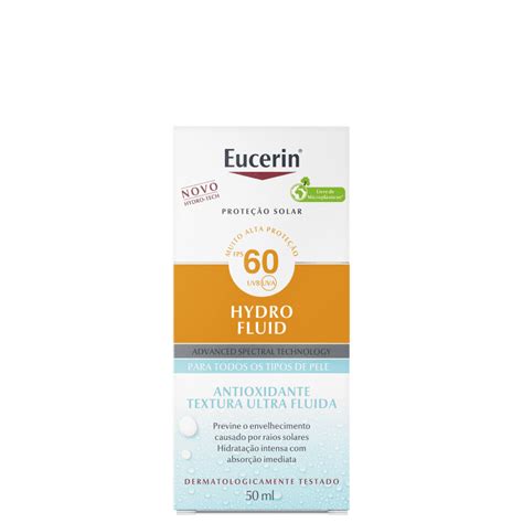 Protetor Solar Facial Eucerin Sun Hydro Fluid Fps 60 Beleza Na Web