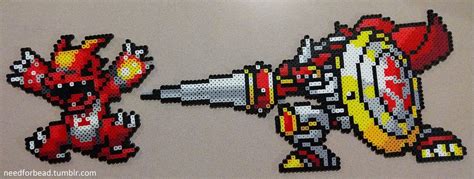 Digimon Guilmon Digivolution Perler Bead Art Diy Perler Beads Perler Beads Designs