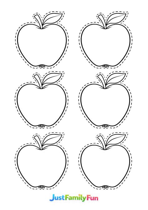 26 Printable Apple Outline Templates For Crafts And Learning