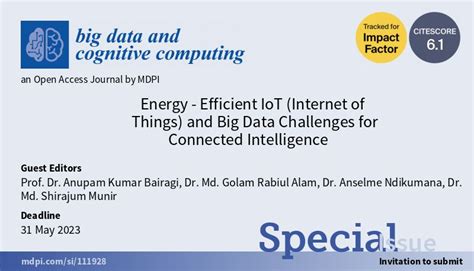 Big Data And Cognitive Computing Mdpi On Linkedin Iot Energy Energyharvesting 5g 6g
