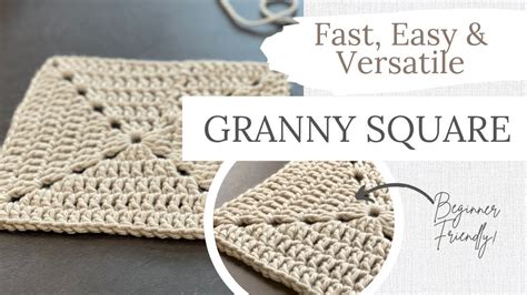 Fast And Easy Granny Square Crochet Pattern