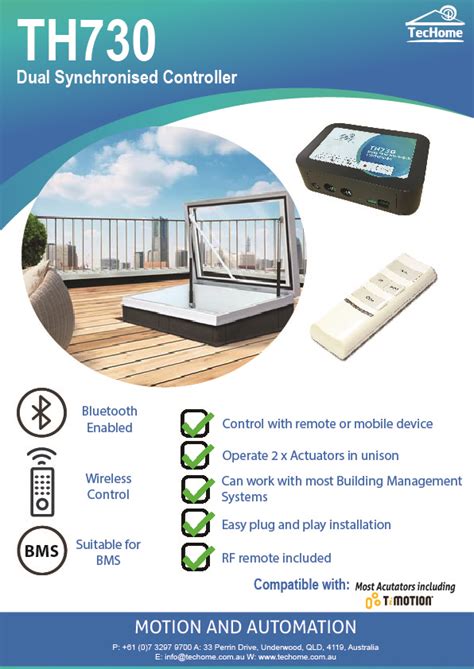 now available th730 dual synchronised controller techome