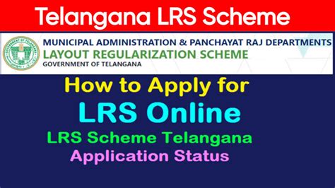 Telangana Lrs Scheme 2024 Check Lrs Application Status Payment
