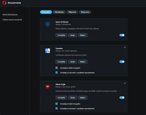 message regarding extensions opera forums