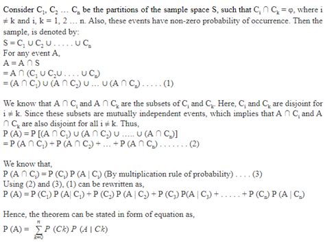 Total Probability Theorem Definition Formula And Types Maths Aakash