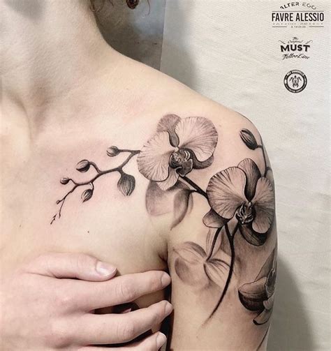 Orchid Arm Tattoo