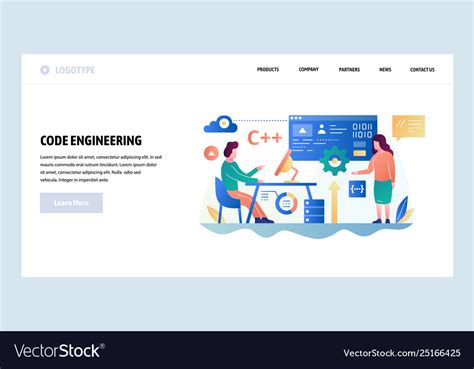web site design template programmer write vector image