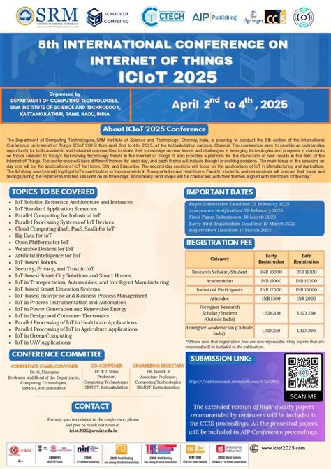 Iciot2025 Iot Technology Research Innovation Networking Futuretech Techconference