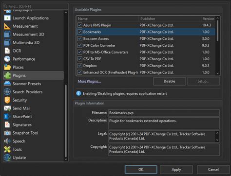 PDF XChange Co Ltd Knowledge Base What Are The Plugins In PDF XChange Editor