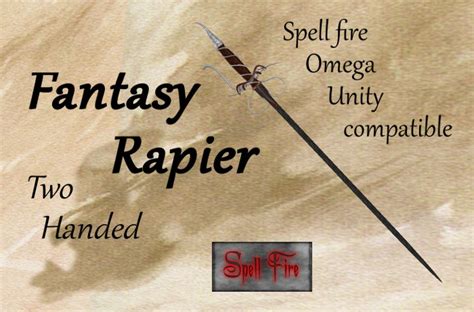 Second Life Marketplace Fantasy Rapier 2h