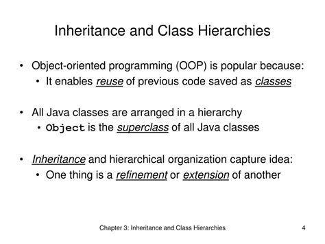 ppt inheritance and class hierarchies powerpoint presentation free