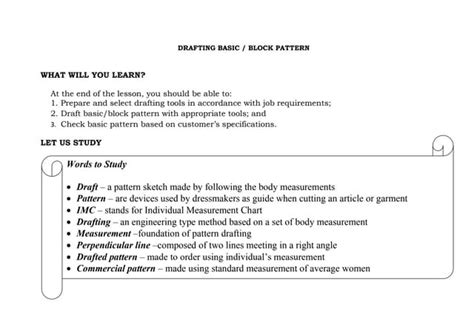 drafting basic pattern pdf