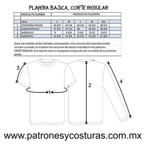 Patrón De Playera Básica De Hombre