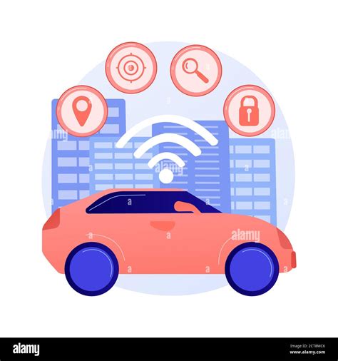Autonomous Car Abstract Concept Vector Illustration Stock Vector Image And Art Alamy