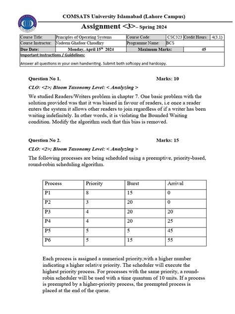 A3 Statement Pdf Scheduling Computing Applied Mathematics