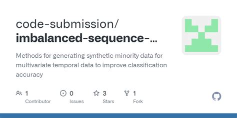 Github Code Submissionimbalanced Sequence Classification Methods