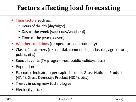 Ppt Power System Planning And Reliability Module 1 Load Forecasting