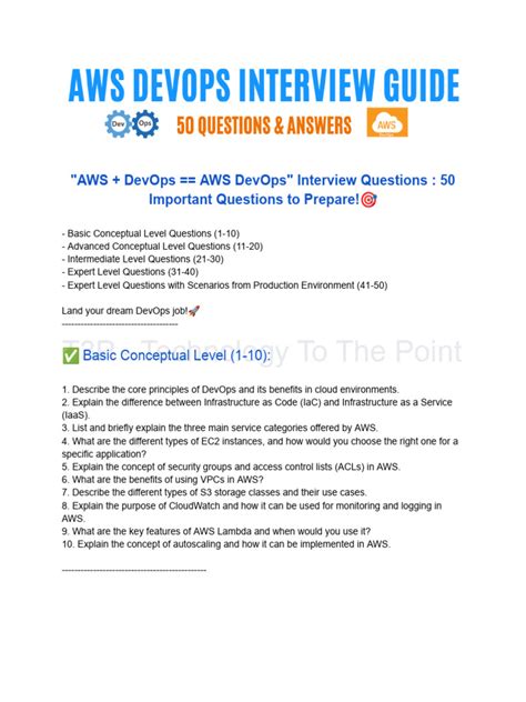 AWS DevOps Interview Questions - Quick Guide (W) | PDF | Amazon Web Services | Security