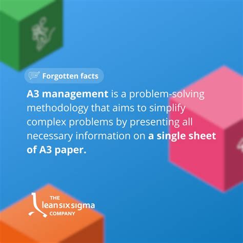 The Lean Six Sigma Company On Linkedin A3management Leanmanufacturing Problemsolving