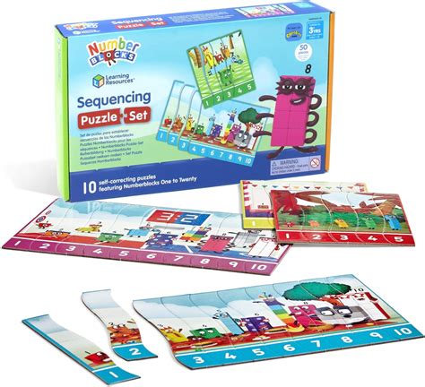 learning resources numberblocks sequencing puzzle set