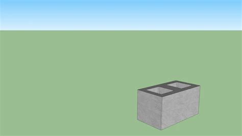 4x8x4 Concrete Cinder Block 3d Warehouse