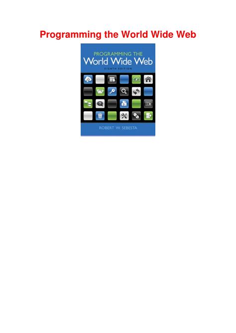 Ppt Download ⚡️pdf ️ Programming The World Wide Web Powerpoint Presentation Id12076922