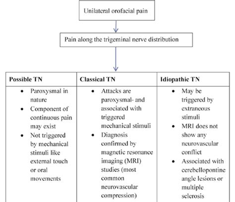New Classification And Diagnostic Flowchart Of Trigeminal Neuralgia Tn