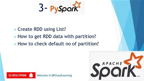 3 Create Rdd Using List Rdd With Partition In Pyspark In Hindi Youtube