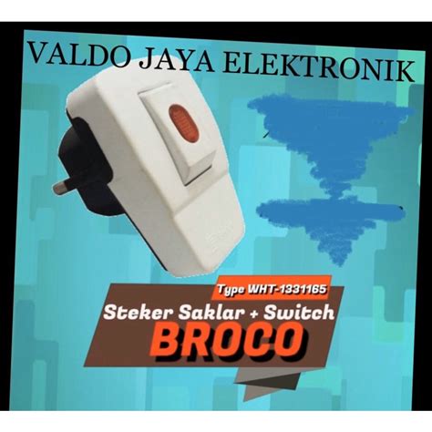 Jual Broco Steker Saklar Switch Lampu Wh 1331165 Broco Original