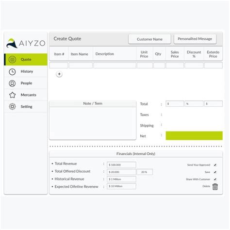 UI UX Design For A Price Quoting Software Other Web Or App Design Contest