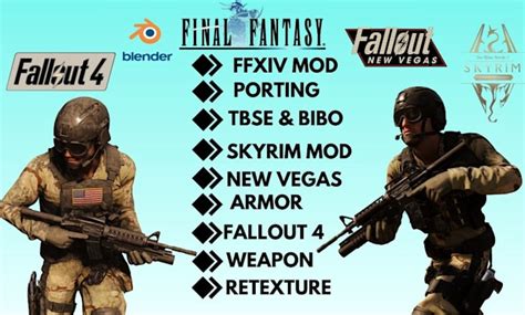 Port Edit And Create Custom Mods For Skyrim Ffxiv Fallout 4 And