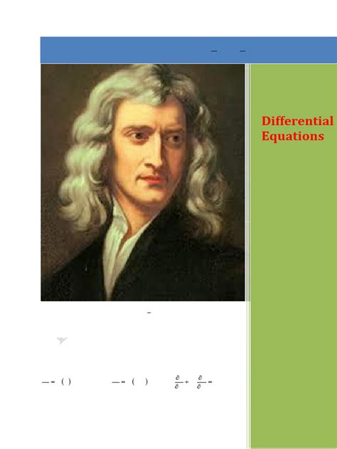 Notes Maths Ii Unit I Differential Equations Pdf