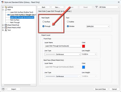 solved inventor 2023 marking feature and sygmanest one surface is not
