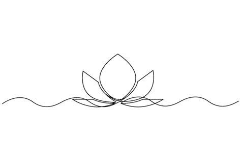 Premium Vector Lotus Line Icon Vector Illustration Eps 10