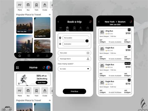 Ticket Booking App UI Design Behance