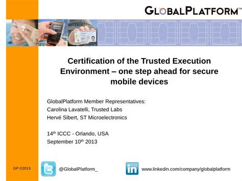 Pdf Certification Of The Trusted Execution Environment One · Security Certification