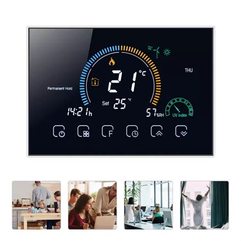 Touchscreen Display Thermostat Wifi Color Thermostat Lcd Temperature Controller £89 38 Picclick Uk