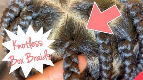 How To Do Knotless Box Braids Tutorial Feed In Method YouTube