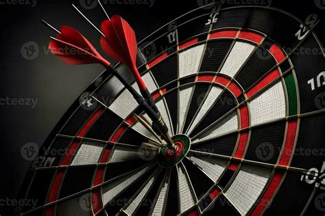 The Darts Isolated On Black Background Neural Network AI Generated Stock Photo At Vecteezy