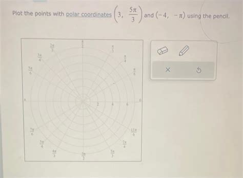 solved plot the points with polar coordinates 3 35π and