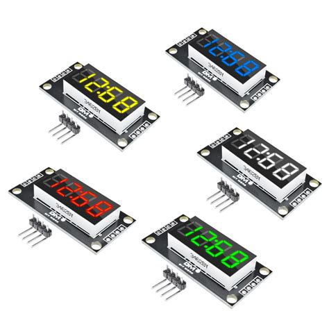 TM1637 0 36 4 Digit LED Display Tube Module Red Green Blue Yellow White AUSCOM Computers