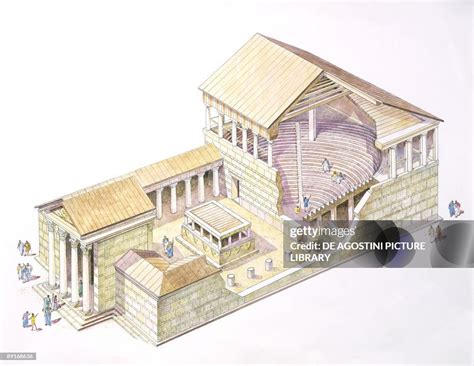 Turkey Milet Reconstruction Of Bouleuterion Illustration News Photo