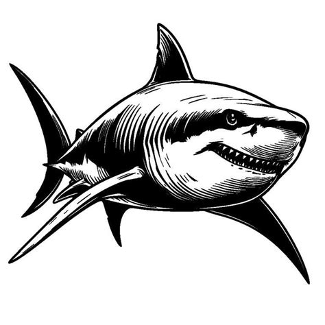 Free Shark Vector Svg K40 Laser Cutter
