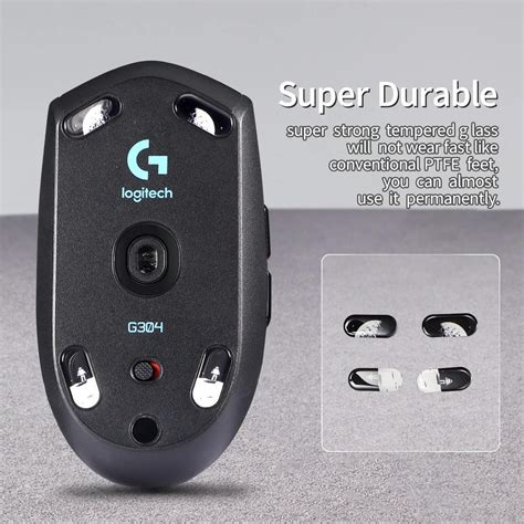 Logitech แก้วเมาส์สเก็ตสําหรับ โลจิเทค ก305 304 หนูฟุตแผ่นเรียบทนทานบาง2 5ง หลักสูตรออกแบบเกม